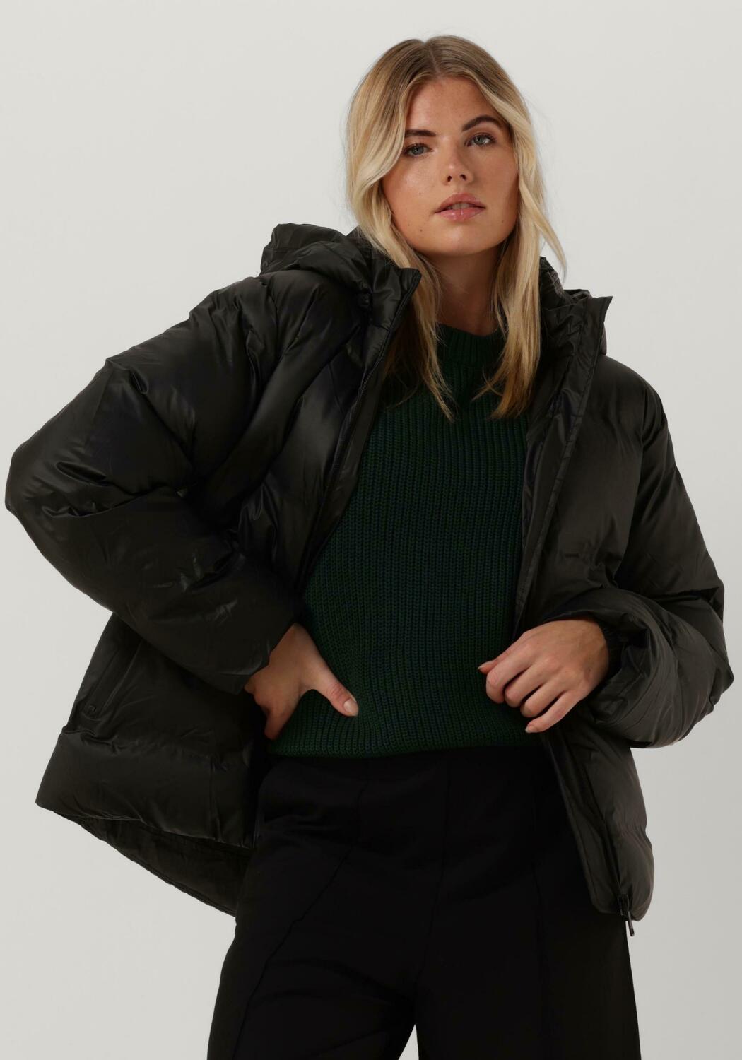 Zwarte NEO NOIR Gewatteerde jas FOX C PUFFER JACKET | Omoda