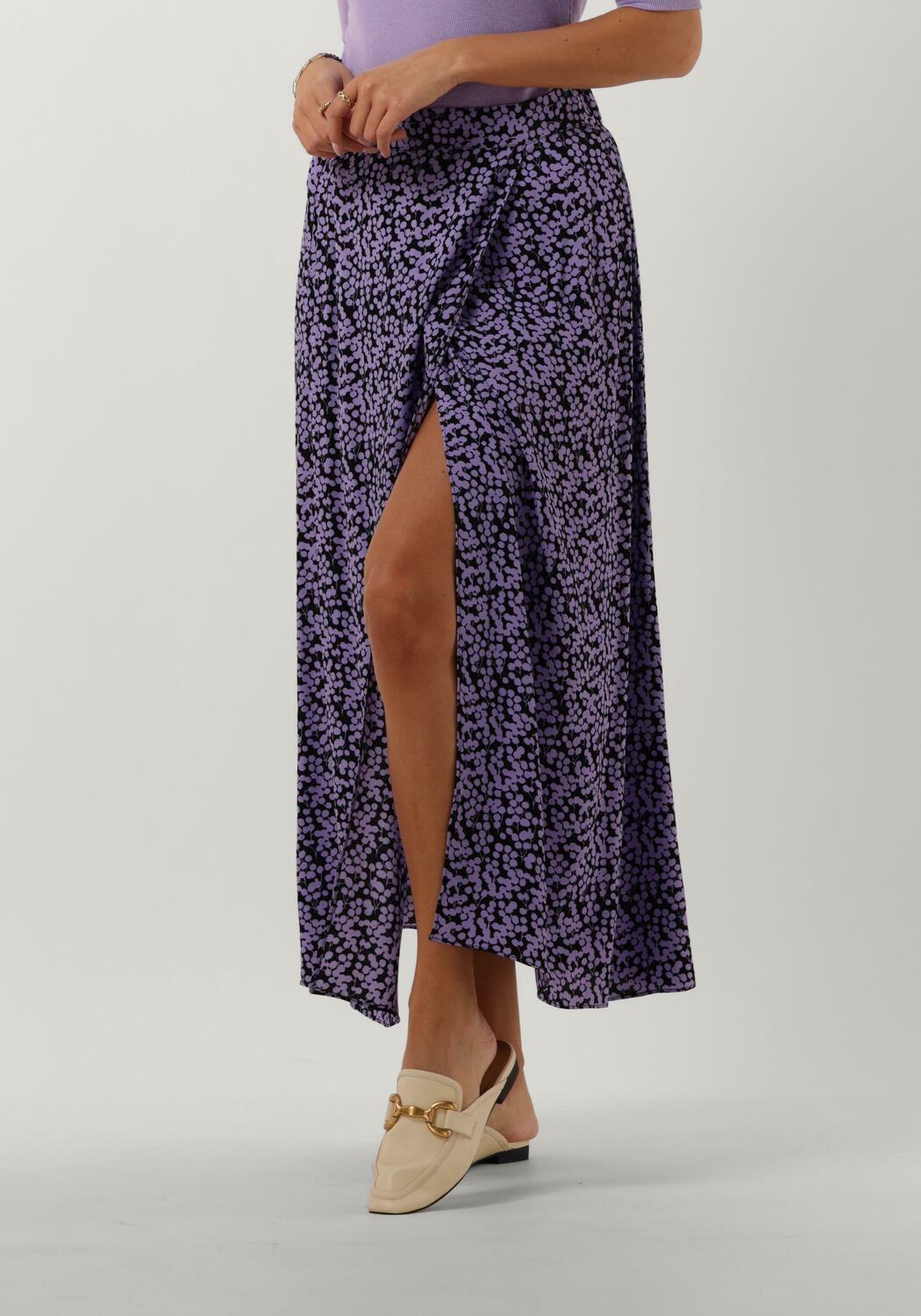 Paarse MODSTRÖM Midirok CHESLI MD PRINT SKIRT | Omoda