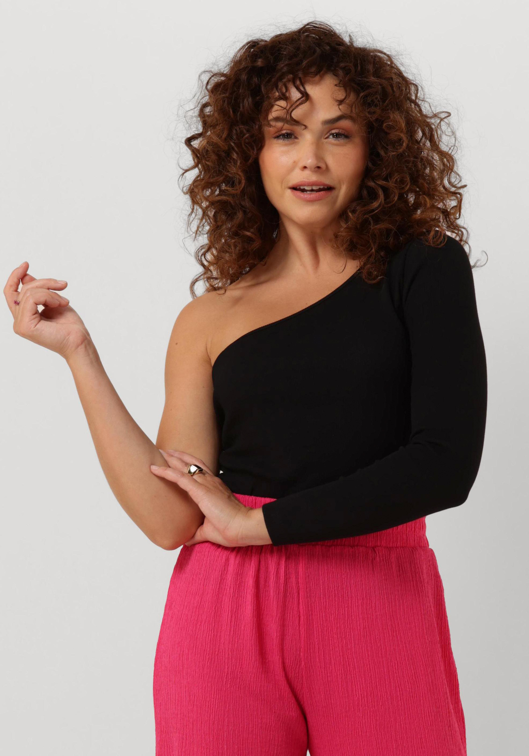 Zwarte ENVII Top ENALLY LS ON TOP 5314 | Omoda