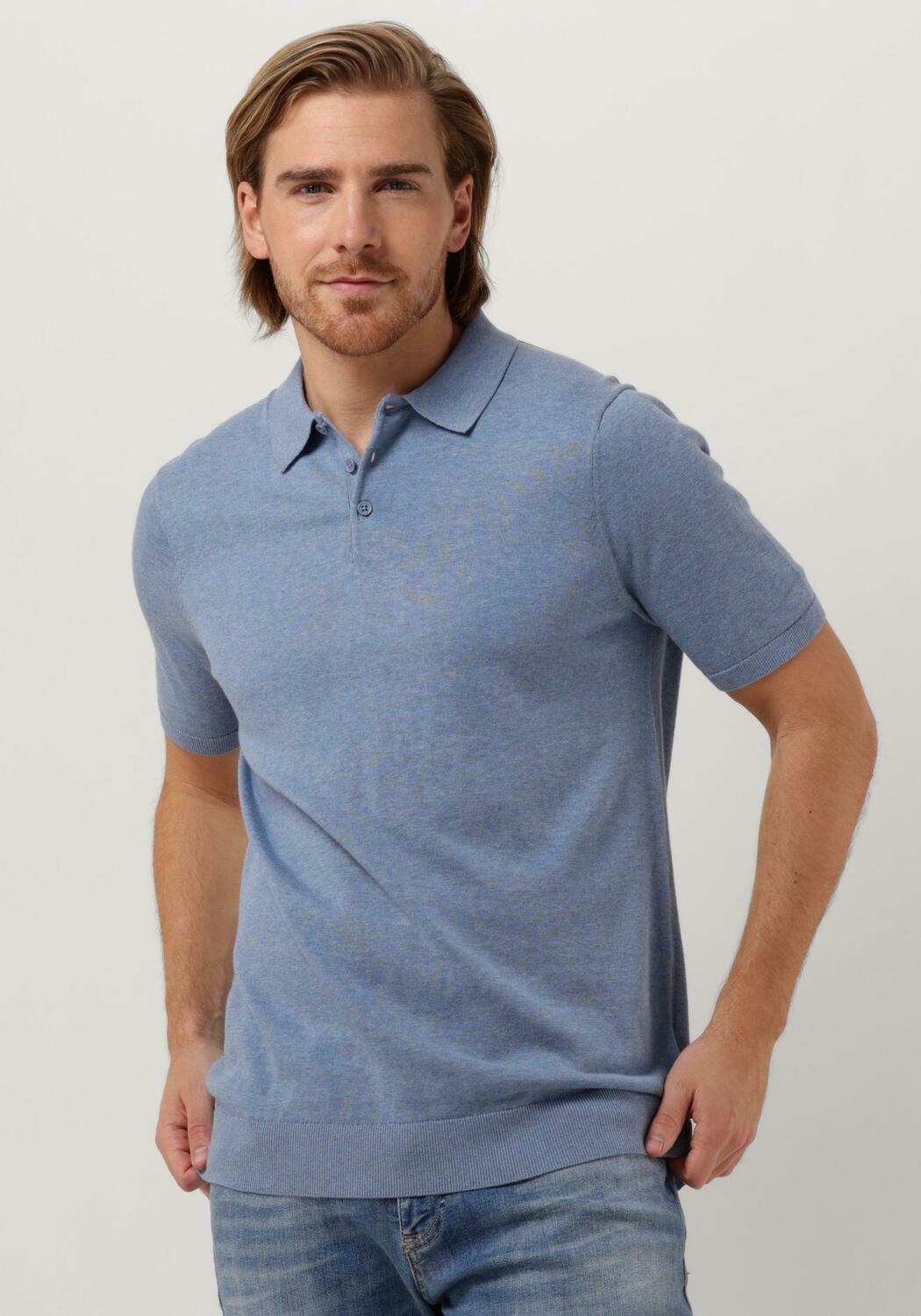 Lichtblauwe SAINT STEVE Polo CHRIS | Omoda