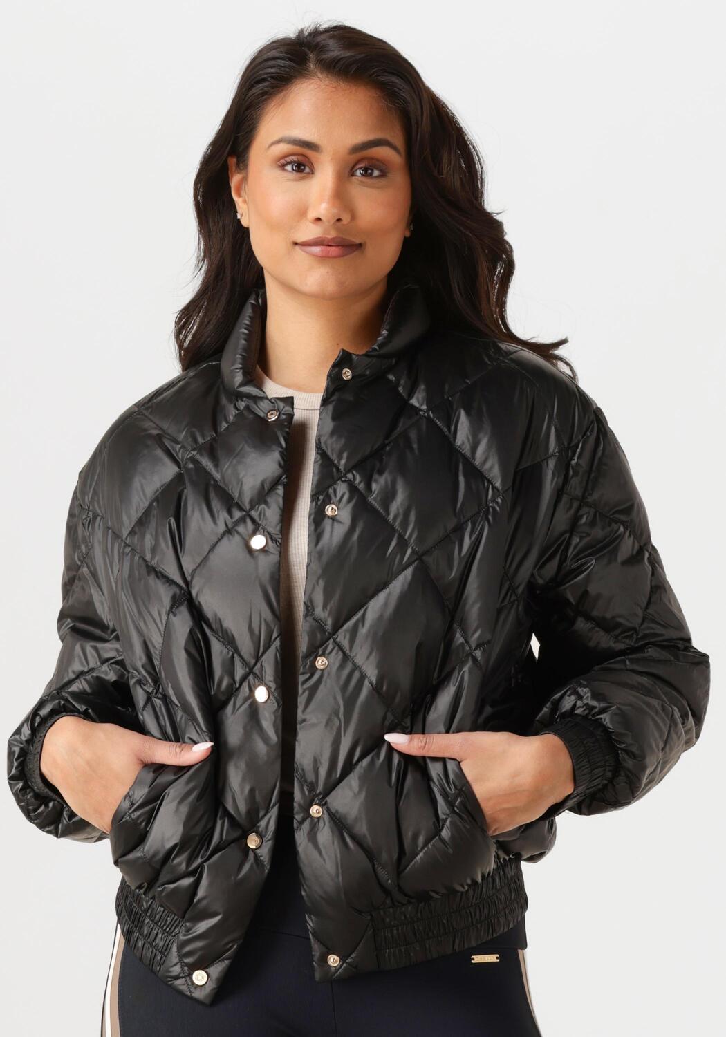 Zwarte DEBLON SPORTS Gewatteerde jas SCARLET | Omoda