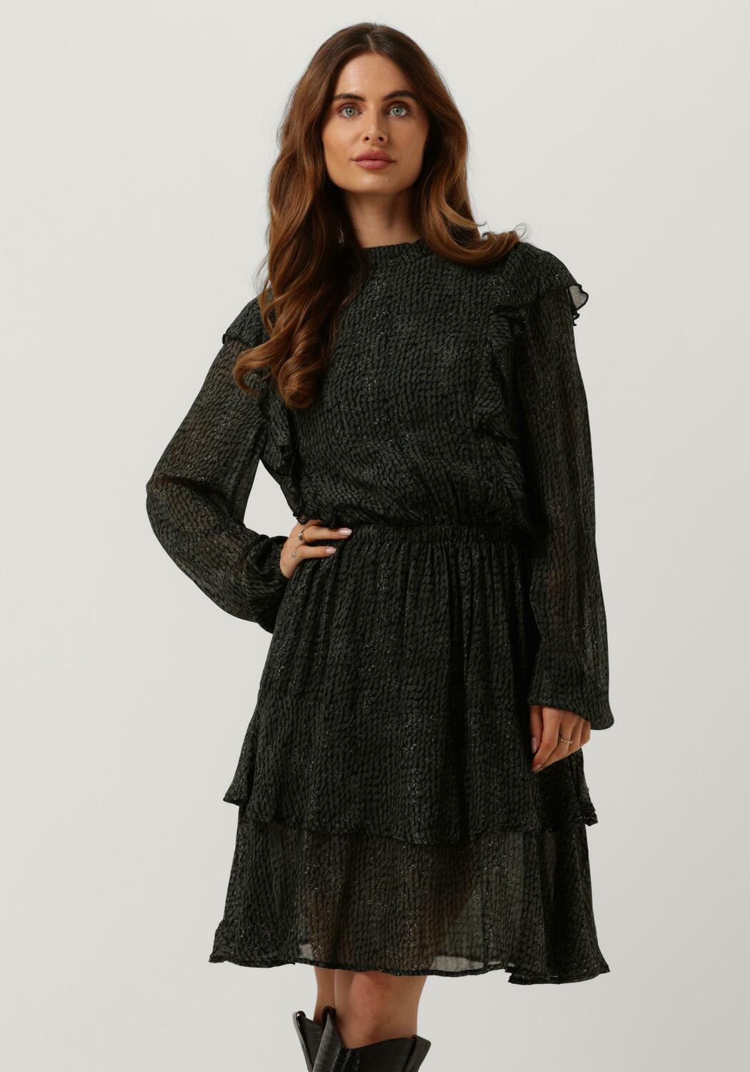 Groene CIRCLE OF TRUST Mini jurk ISLA DRESS | Omoda