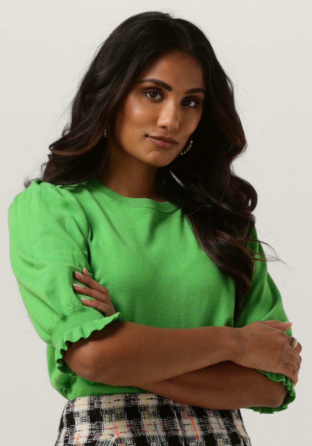 Groene FABIENNE CHAPOT Trui JOLLY PULLOVER 201 | Omoda