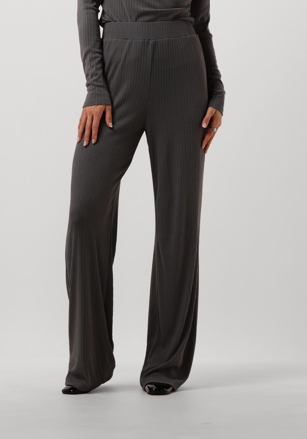 Grijze STUDIO AMAYA Wijde broek NOA PANTS | Omoda