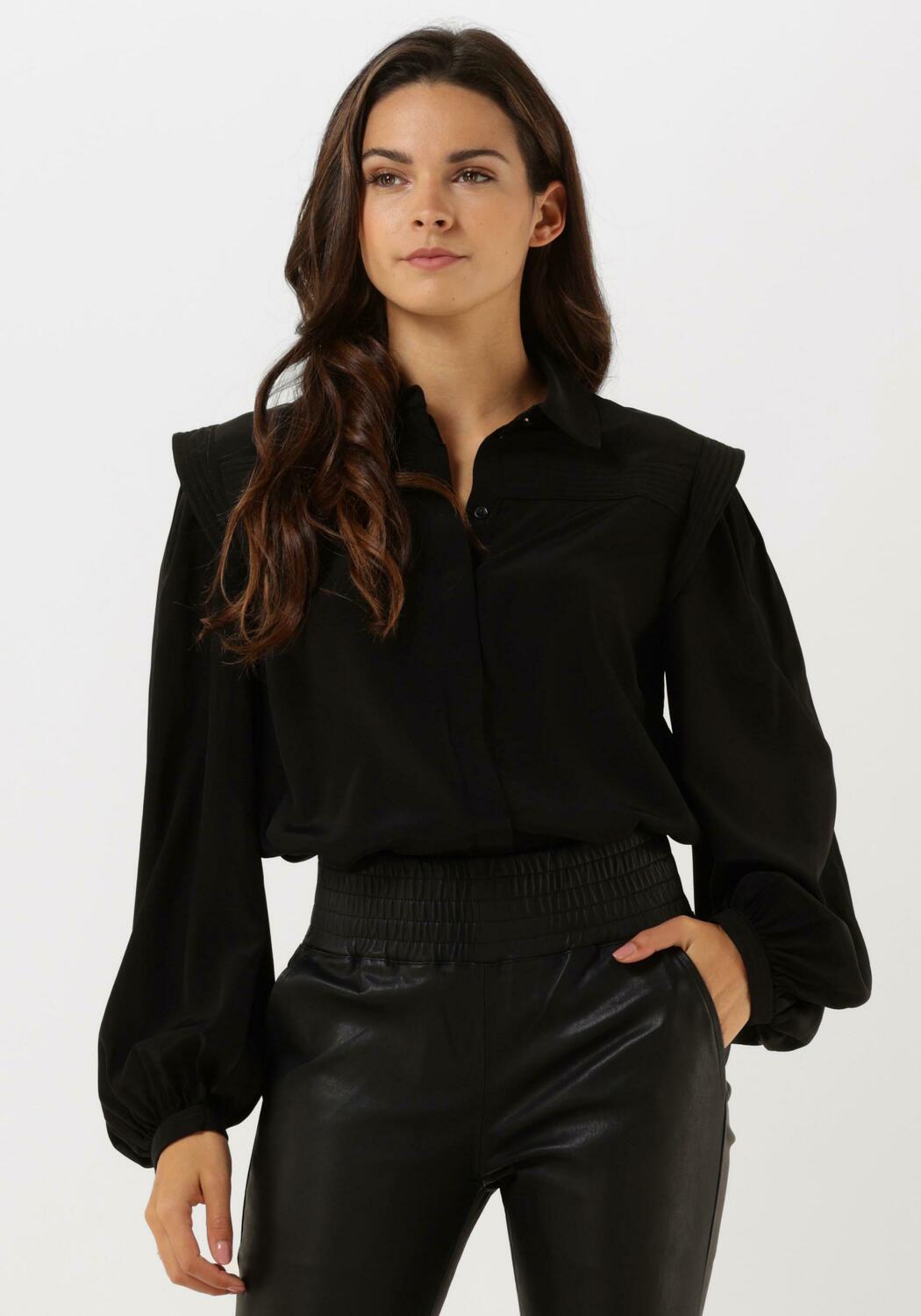 Zwarte IDANO Blouse ABBYGAEL | Omoda