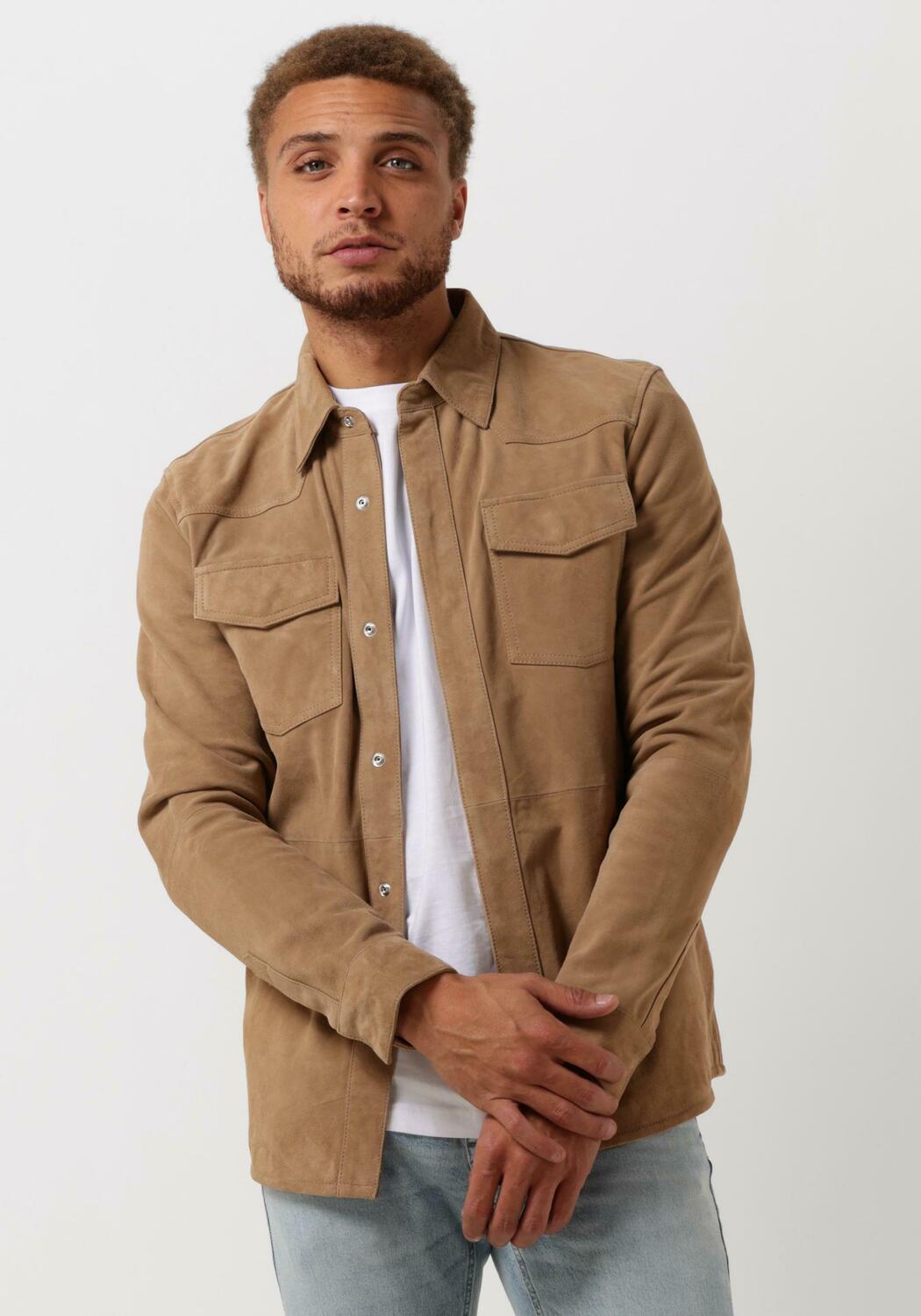 Taupe GOOSECRAFT Overshirt GC WYATT SHIRT | Omoda