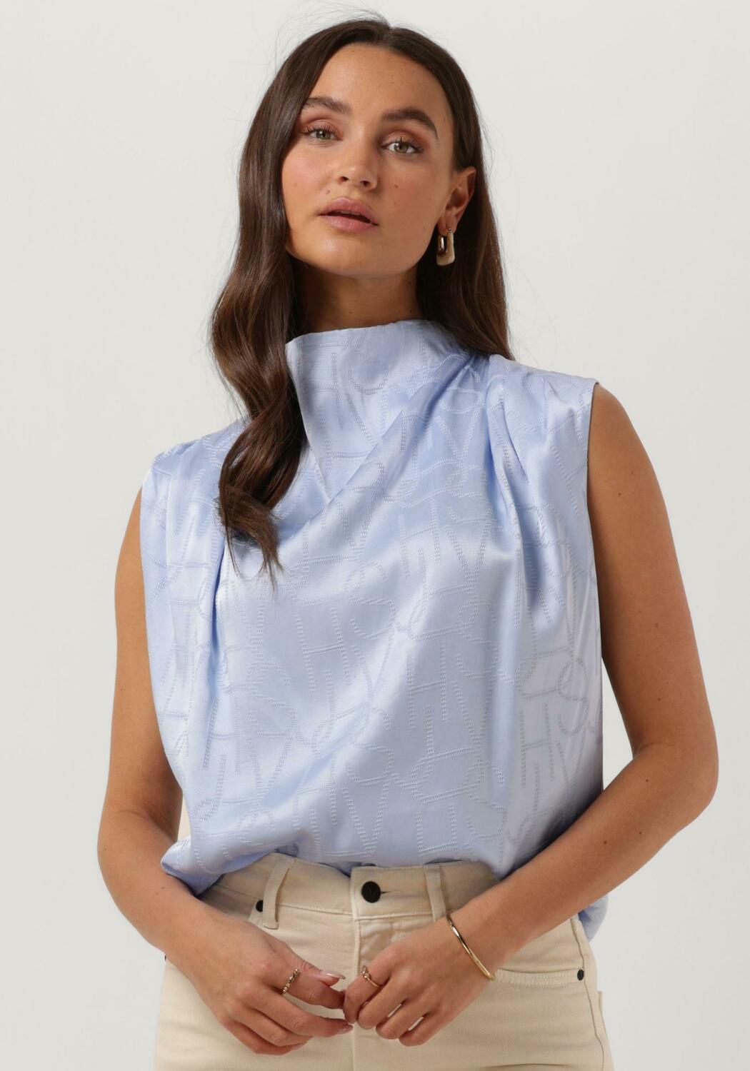 Lichtblauwe JOSH V Top PEMMA | Omoda