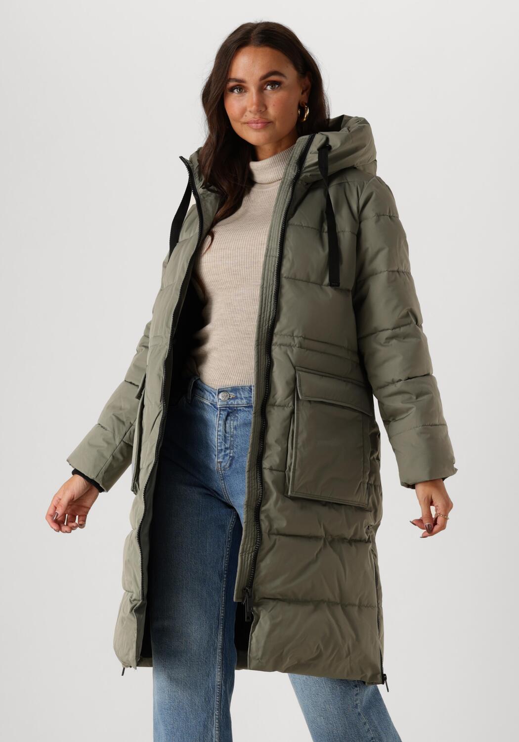 Groene MSCH COPENHAGEN Gewatteerde jas MSCHPAVINARIA ZIP JACKET | Omoda