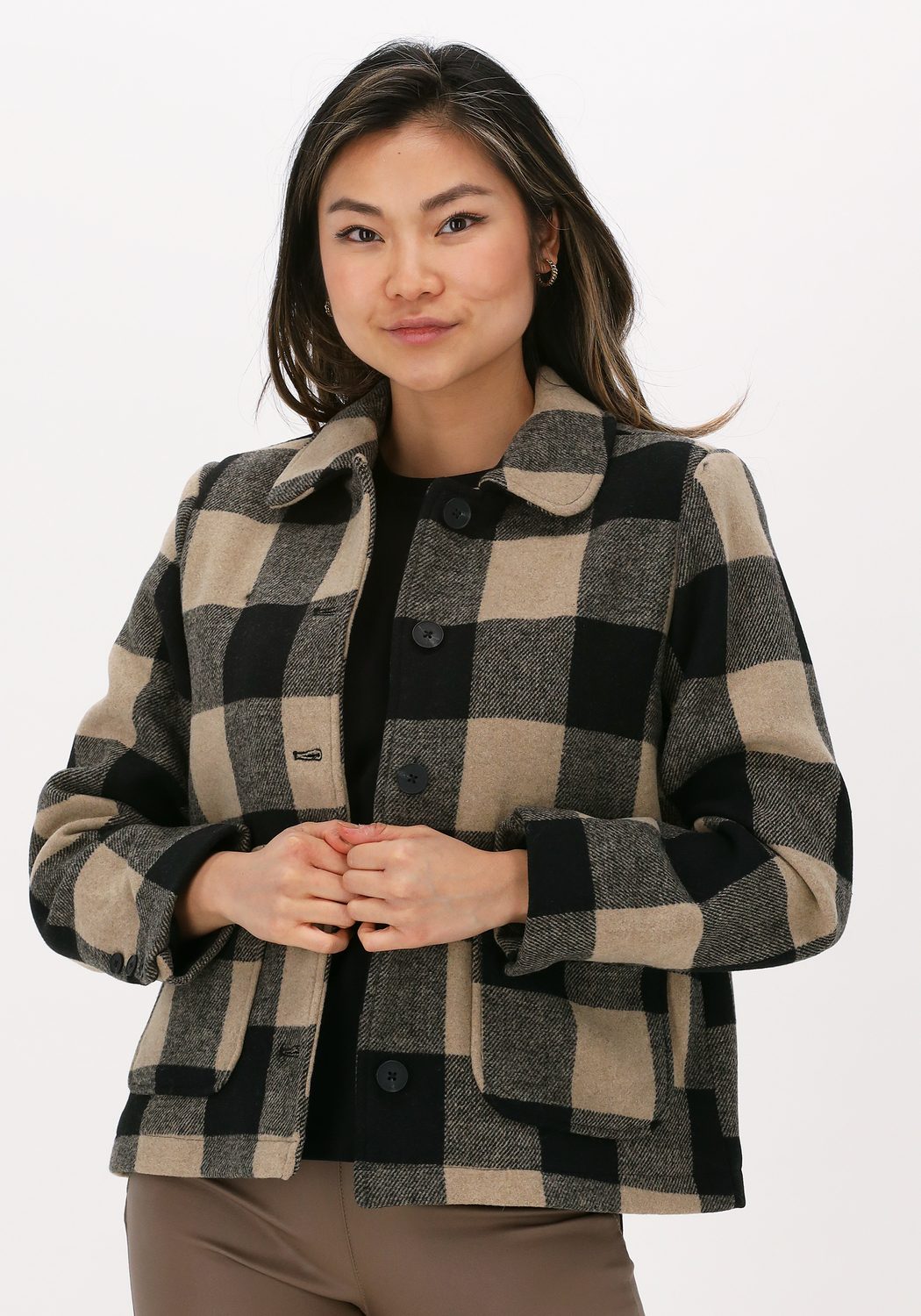 Zwarte OBJECT Jack TRISH SHORT JACKET | Omoda