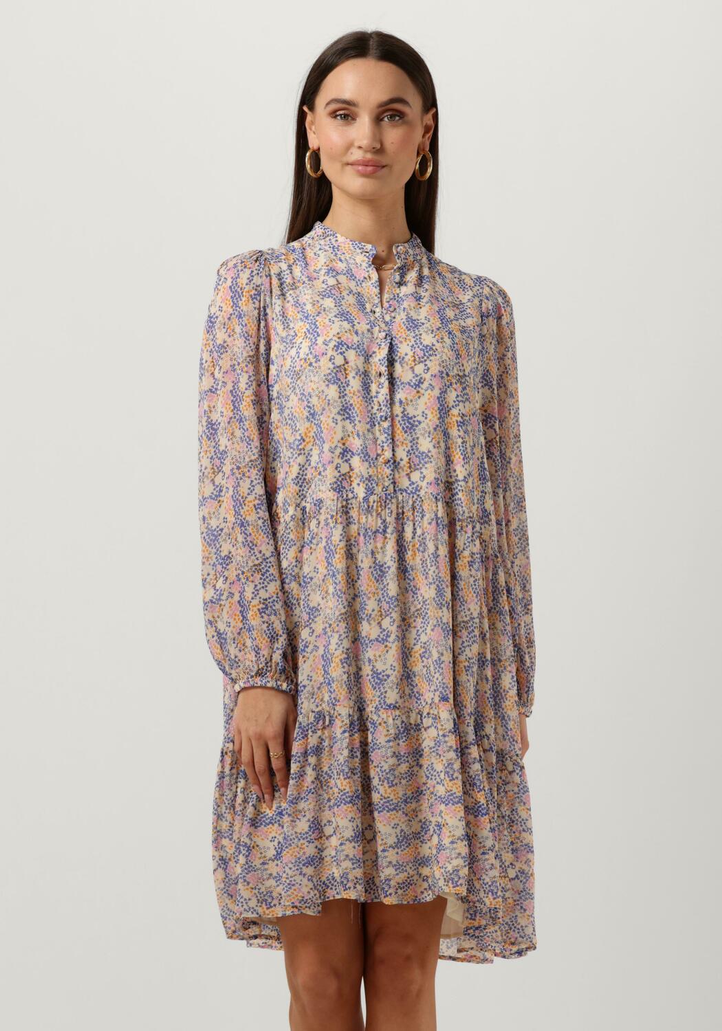 Blauwe SECOND FEMALE Mini jurk POPPI DRESS | Omoda