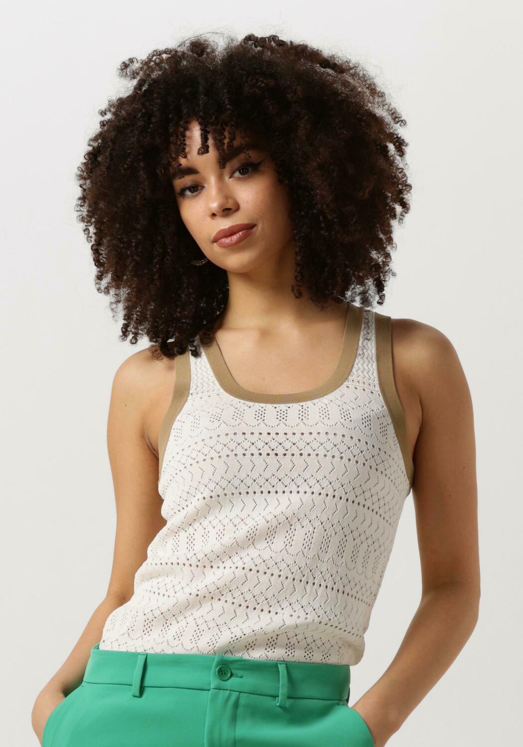 Witte LIU JO Top CREPE FANCY LADY | Omoda