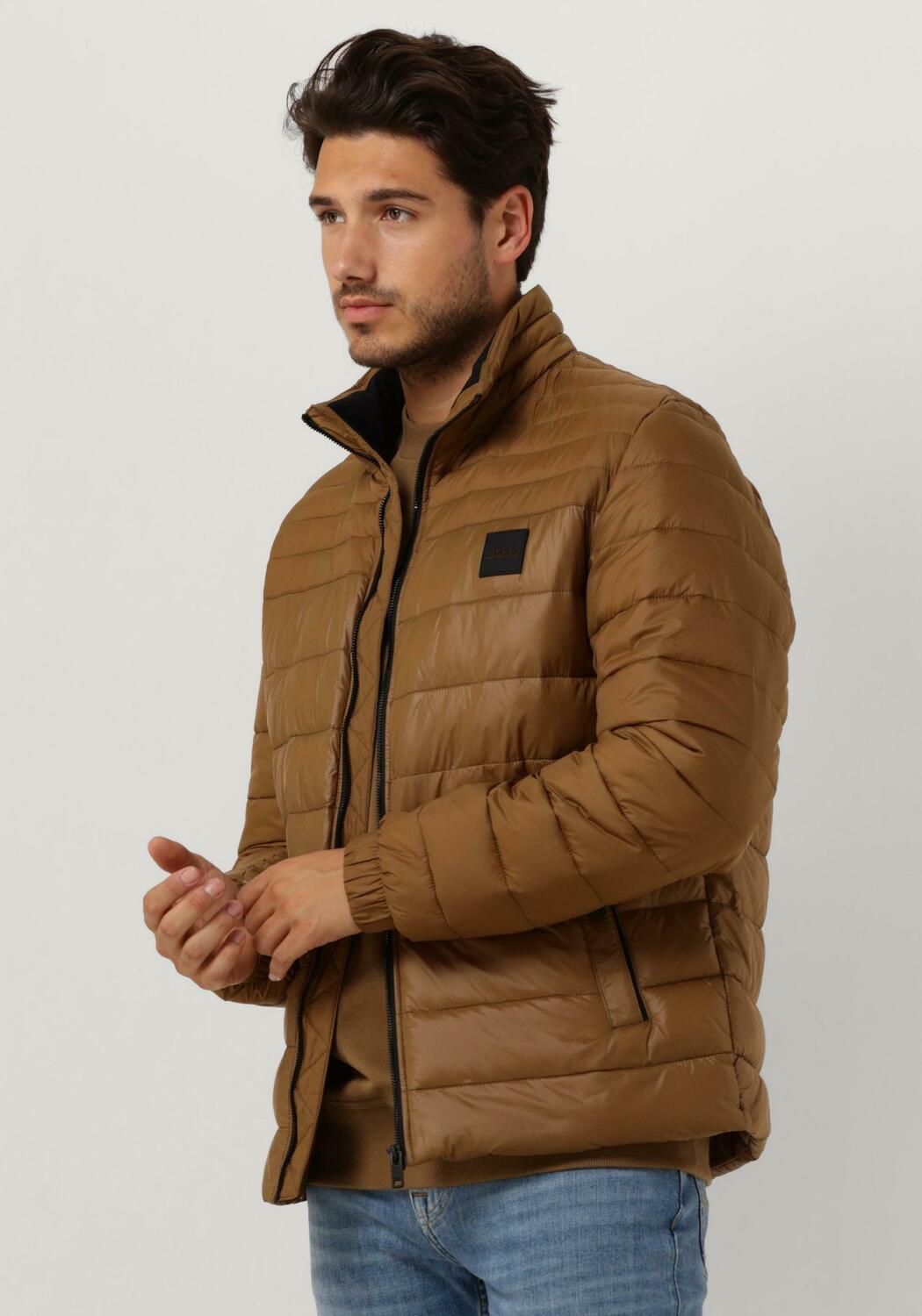 Groene BOSS ORANGE Gewatteerde jas ODEN | Omoda