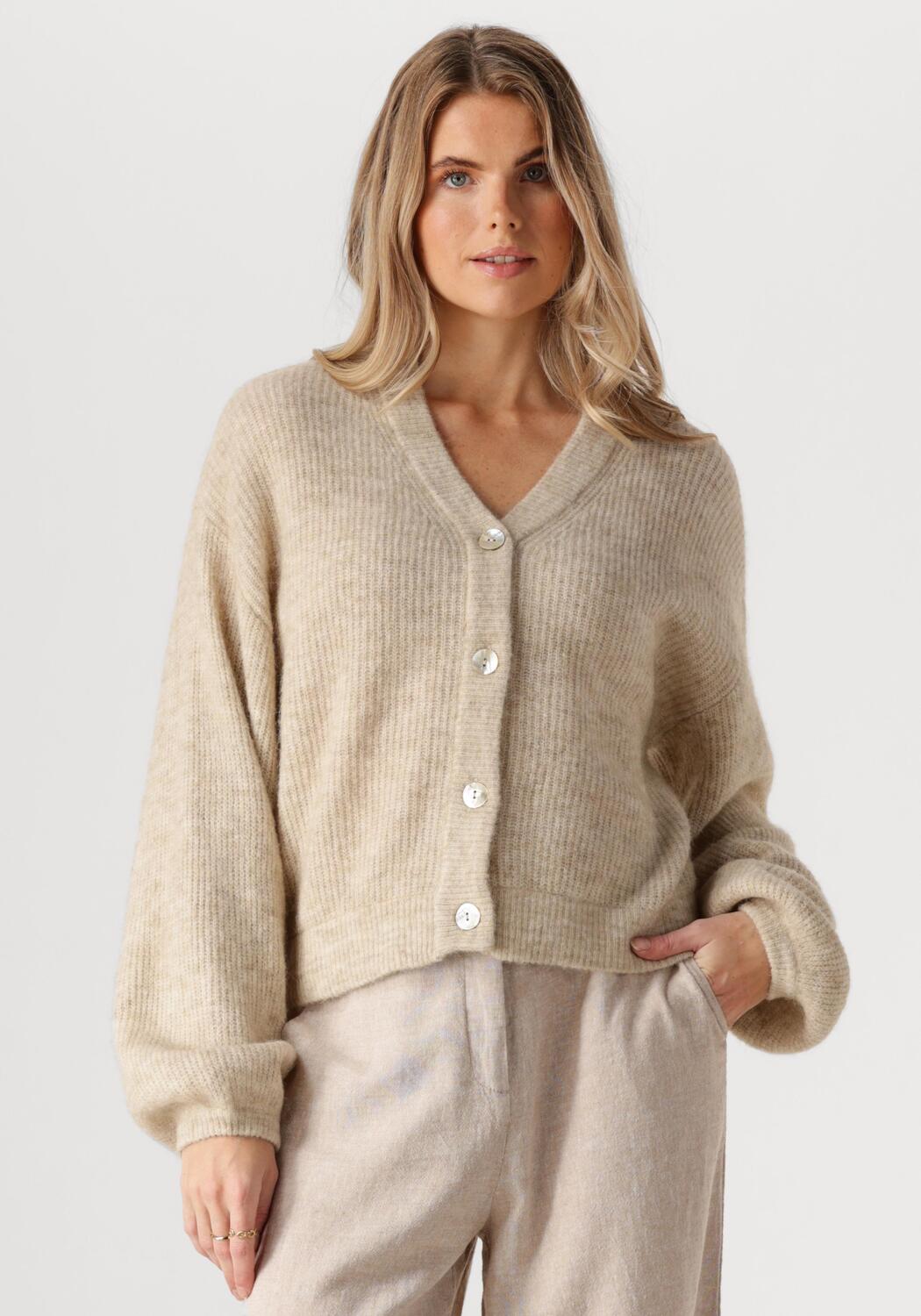 Beige MSCH COPENHAGEN Vest MSCHHILA HOPE CARDIGAN | Omoda