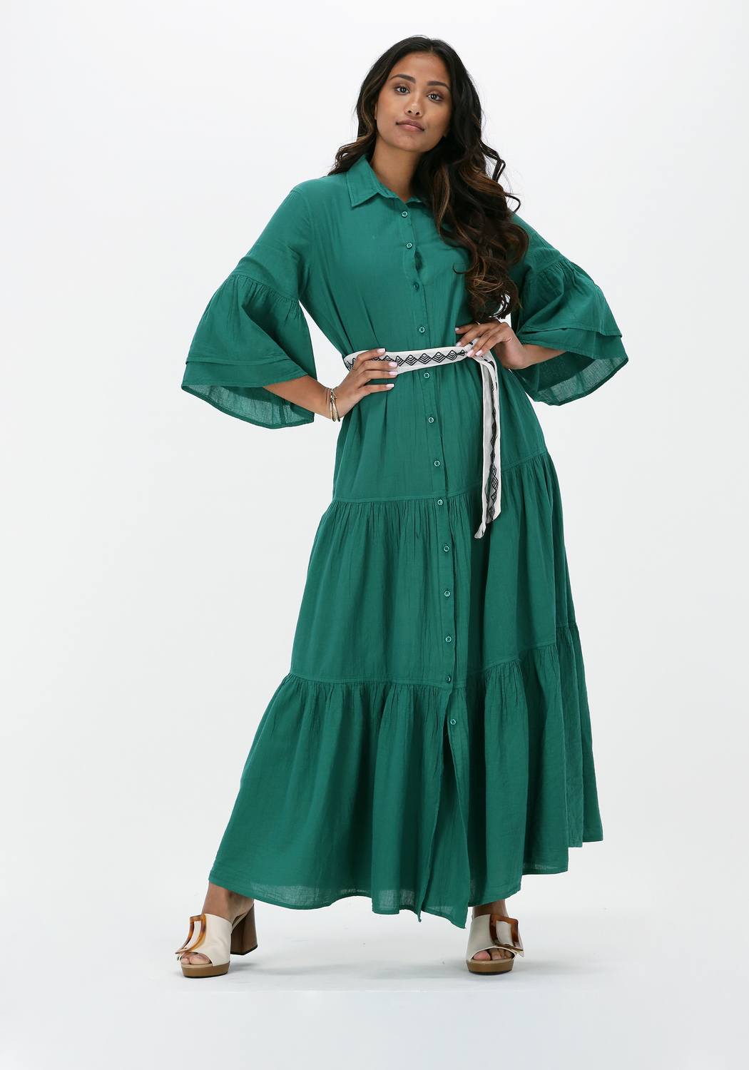Groene NEMA Maxi jurk RUTH | Omoda
