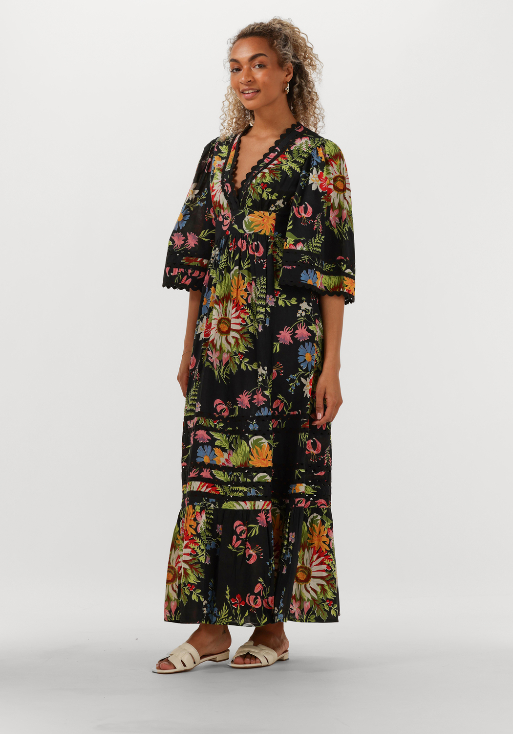 Multi ANTIK BATIK Maxi jurk LISA LONG DRESS | Omoda