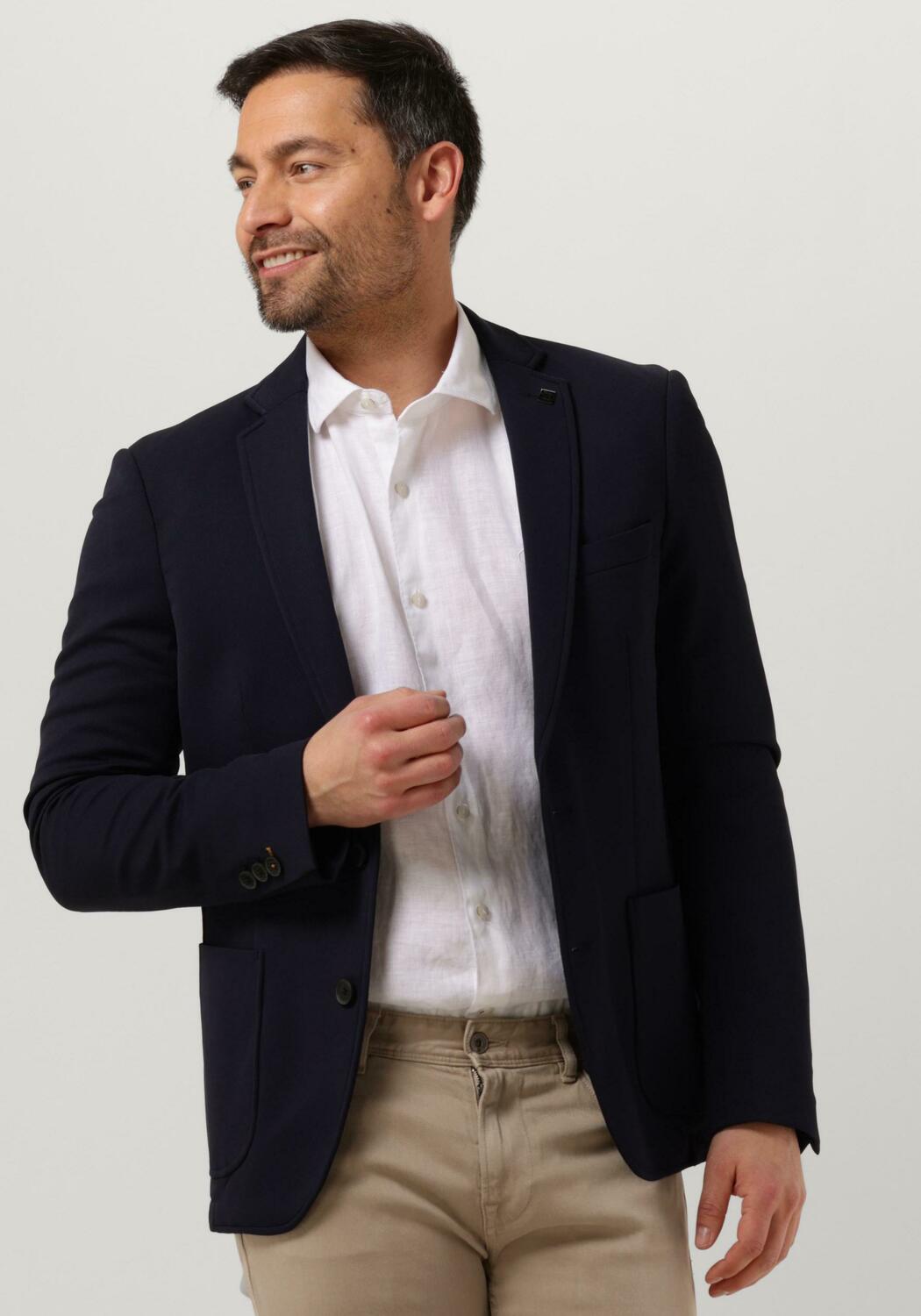 Donkerblauwe VANGUARD Colbert PIQUE BLAZER RACEFORD | Omoda