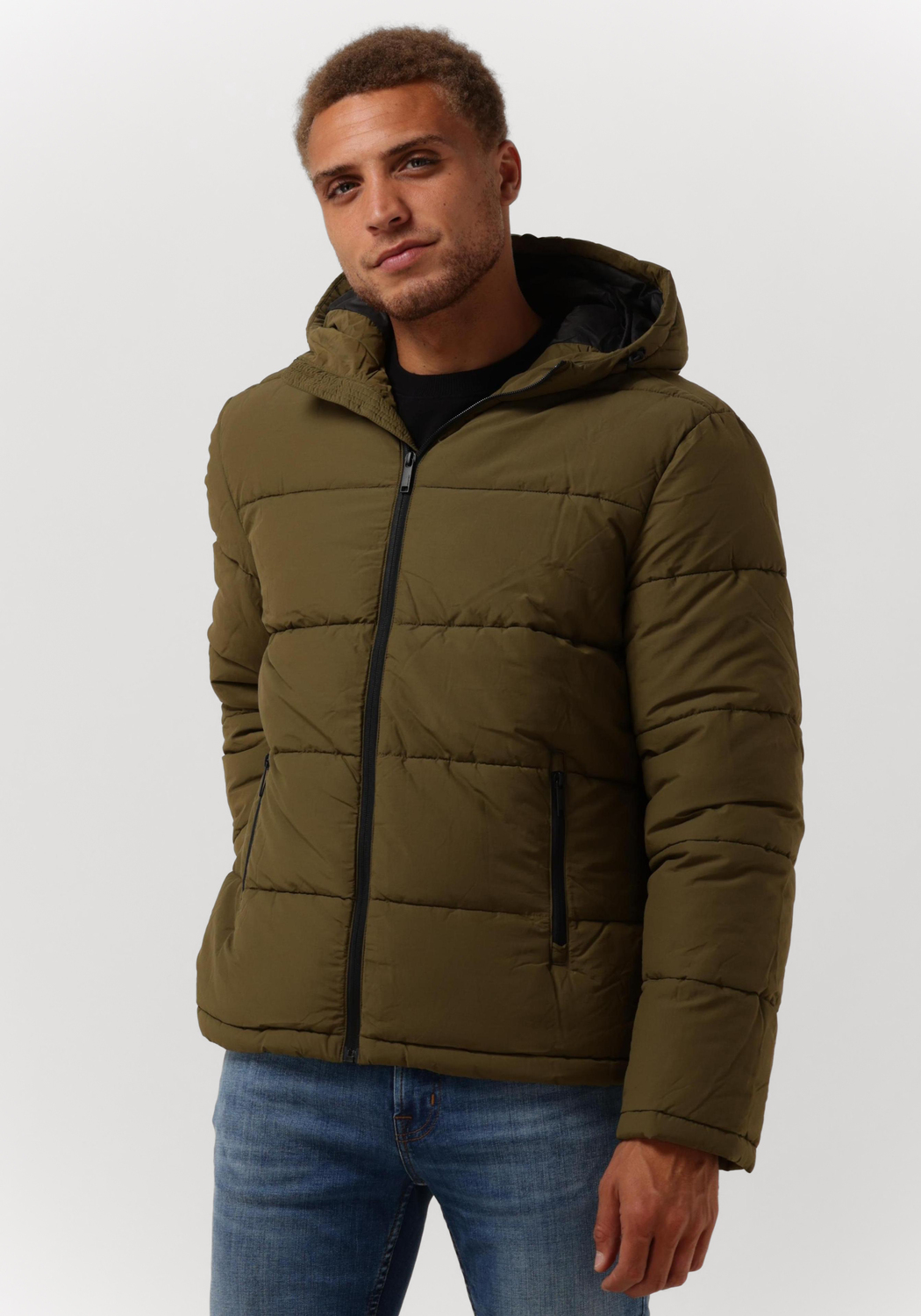 Olijf SELECTED HOMME Gewatteerde jas HARRY PUFFER JKT W | Omoda
