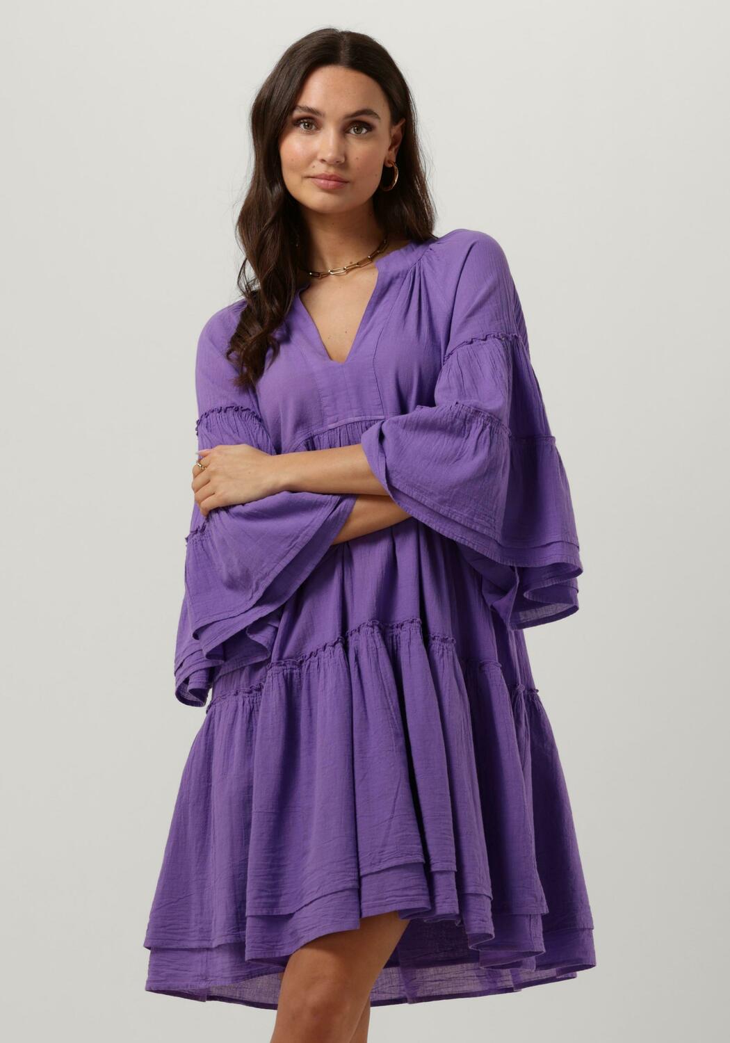 Paarse NEMA Mini jurk RUZA | Omoda