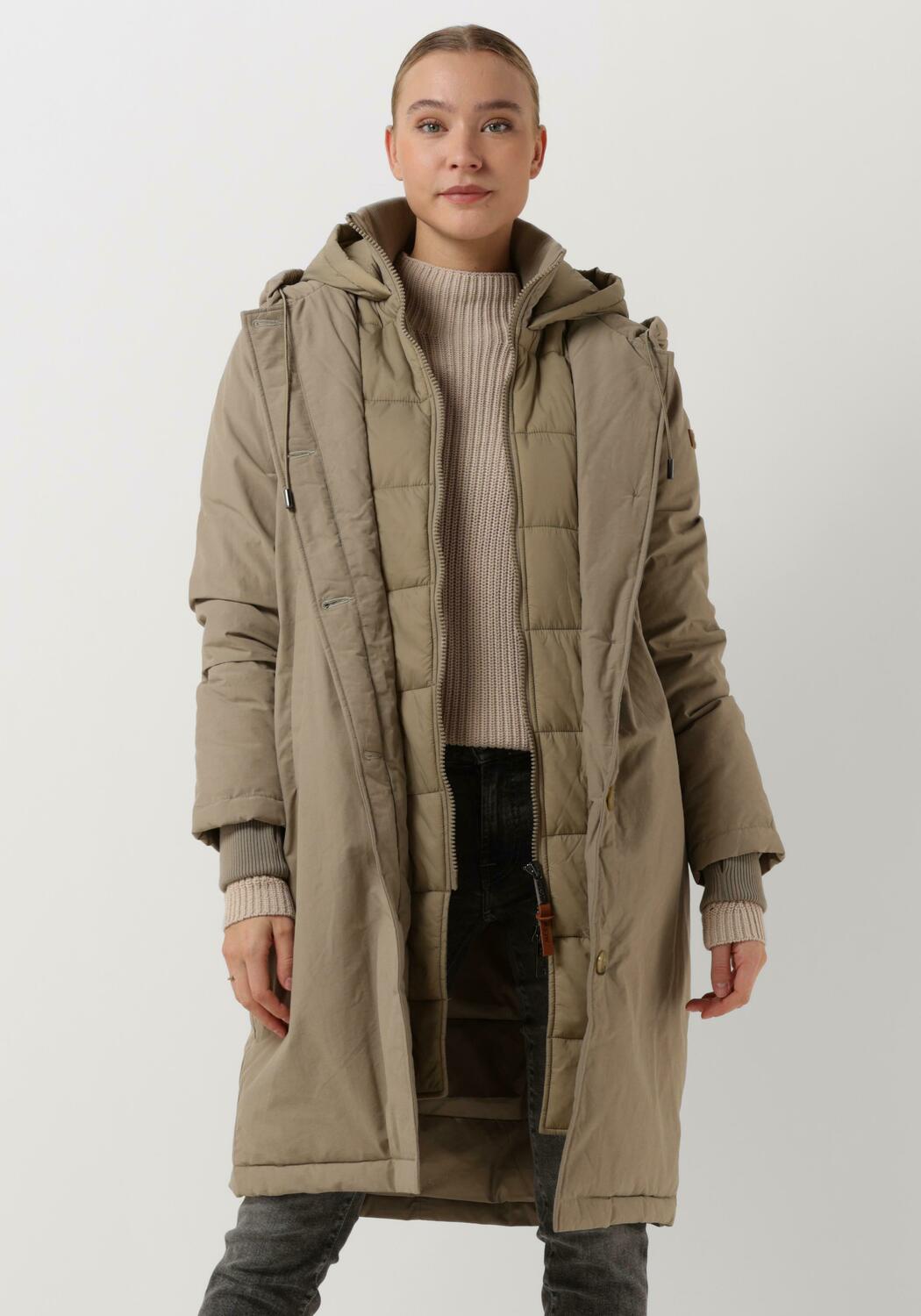 Beige MOSCOW Gewatteerde jas SIRRY | Omoda