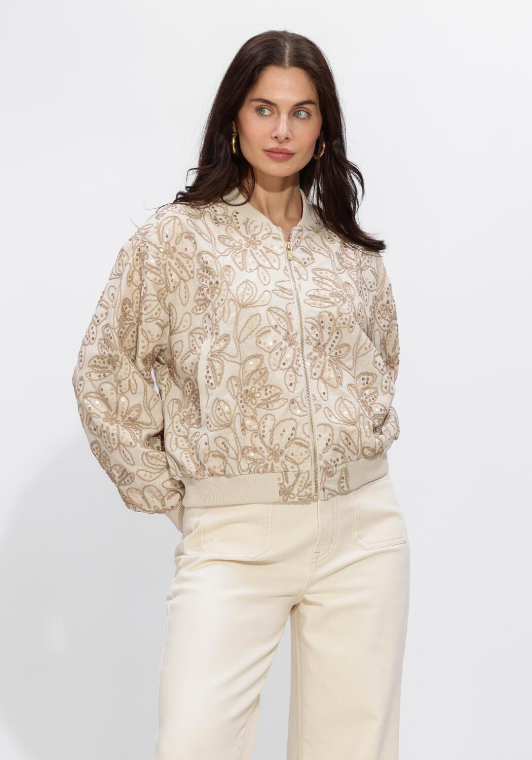 Beige NUKUS Jack GINNY BOMBER PAILLET | Omoda