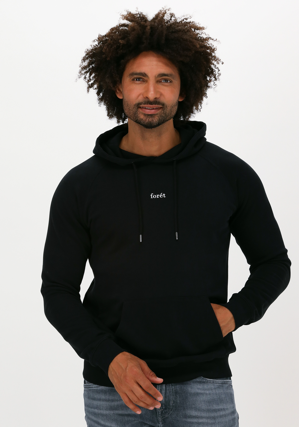 Zwarte FORÉT Sweater BISON HOODIE | Omoda