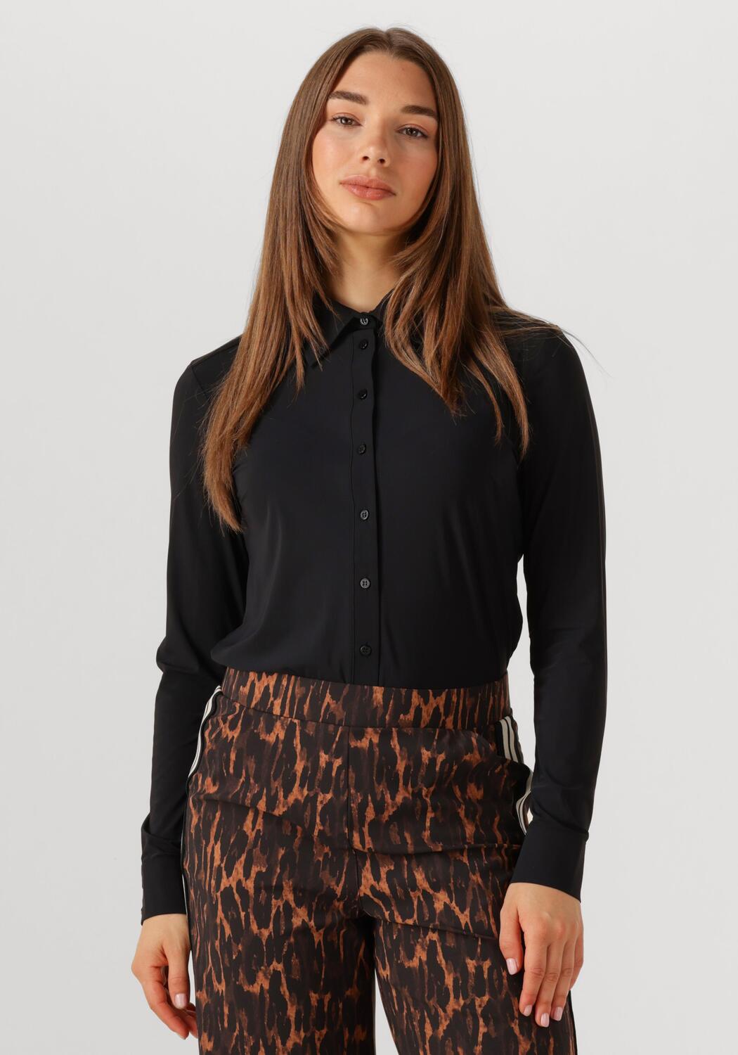 Zwarte STUDIO ANNELOES Blouses POPPY BLOUSE | Omoda
