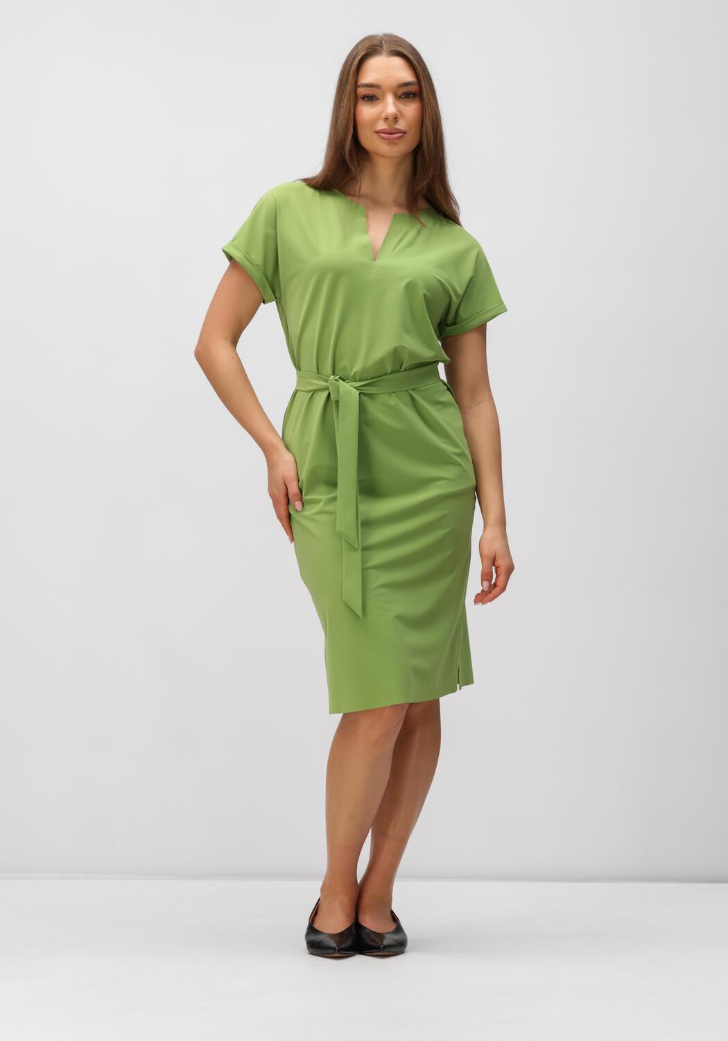 Groene JAPAN TKY Midi jurk OKICHI | Omoda