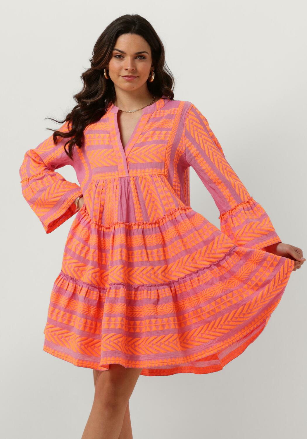 Fuchsia DEVOTION Mini jurk ELLA | Omoda