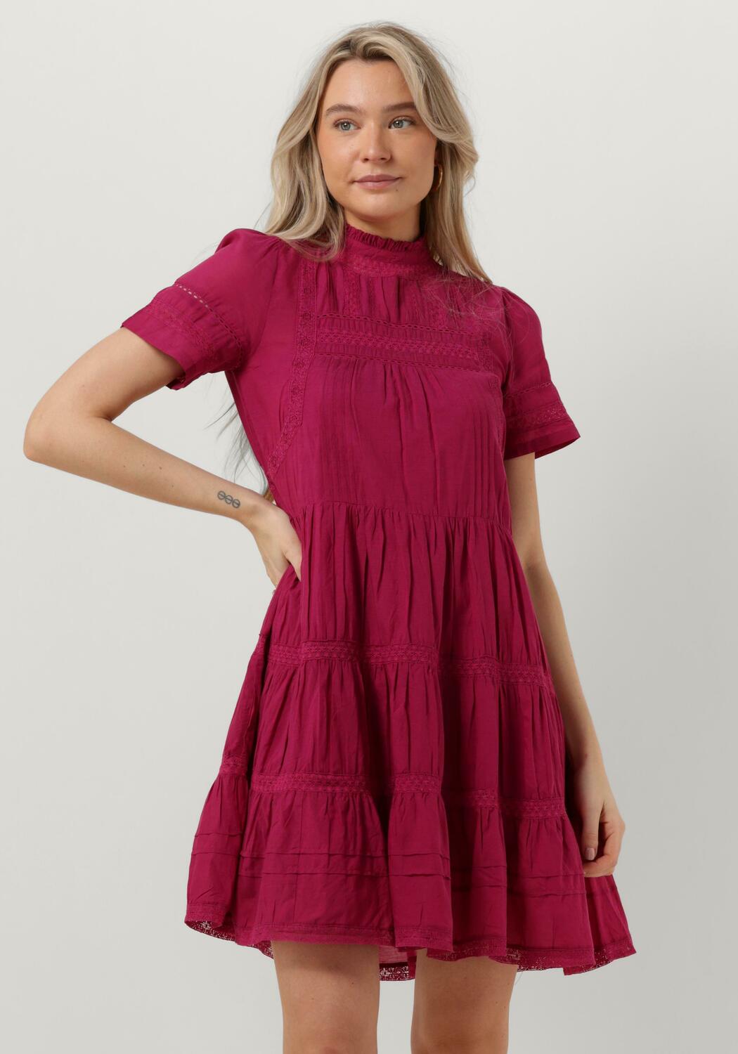 Paarse VANESSA BRUNO Mini jurk ADELE | Omoda