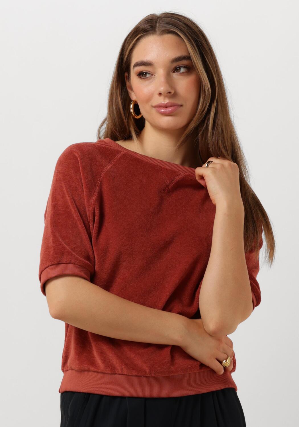 Bruine BY-BAR Top NEVA SLUB TOP | Omoda