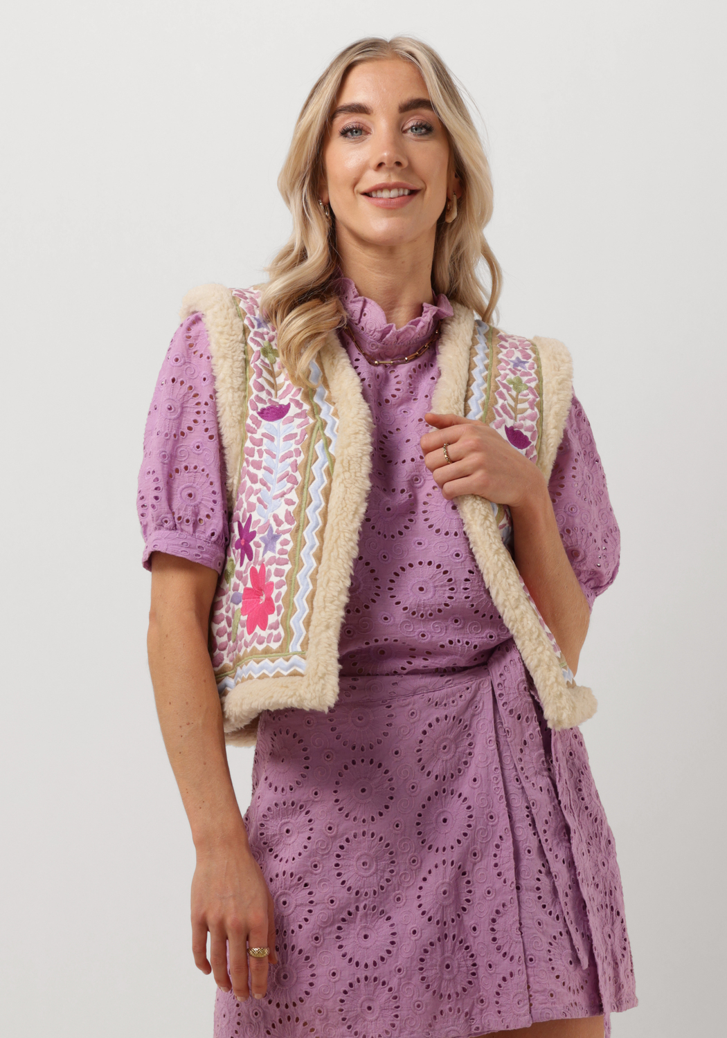 Paarse FABIENNE CHAPOT Gilet JIMMY GILET 141 | Omoda