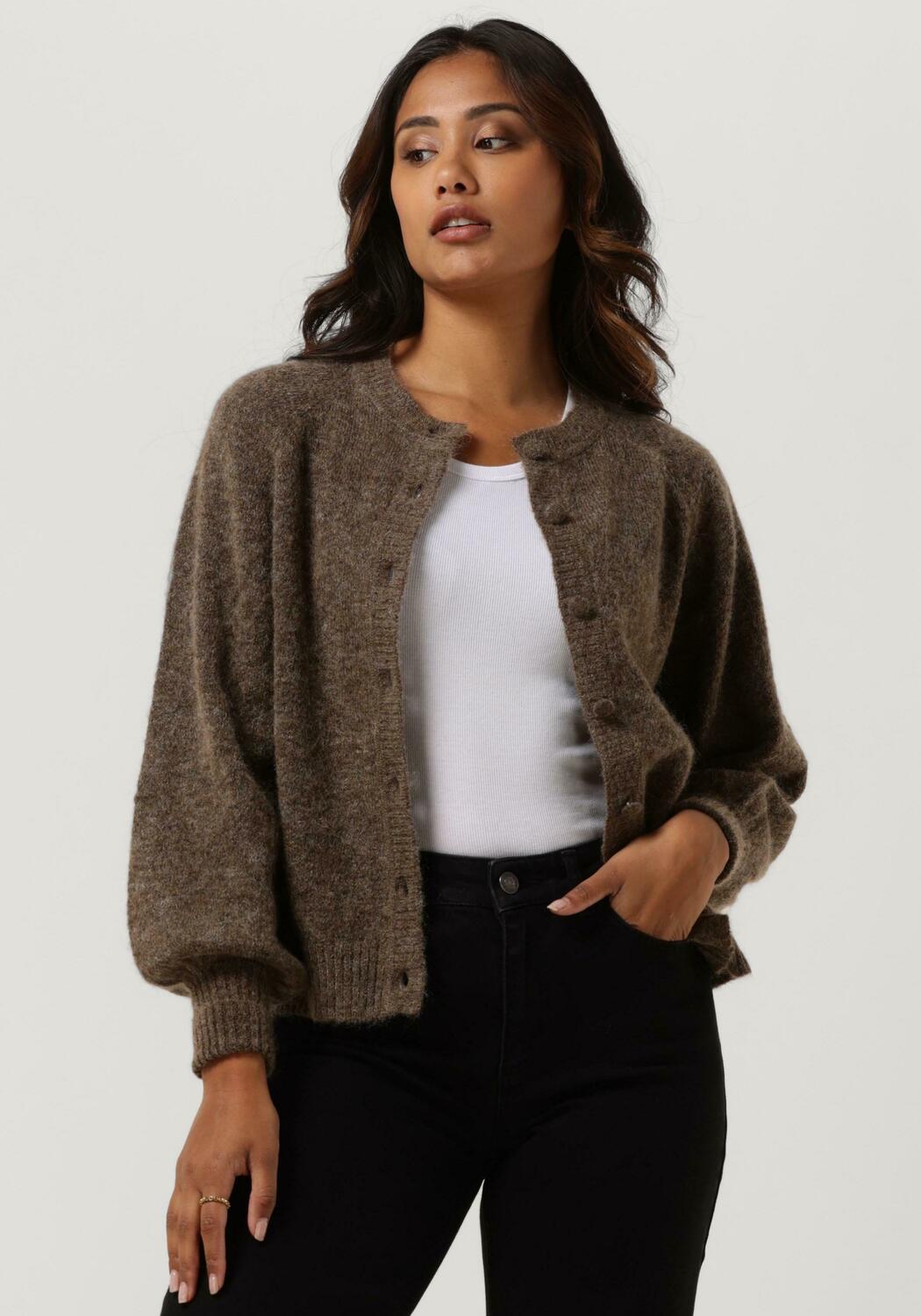 Bruine MSCH COPENHAGEN Vest MAIMEE MOHAIR CARDIGAN | Omoda