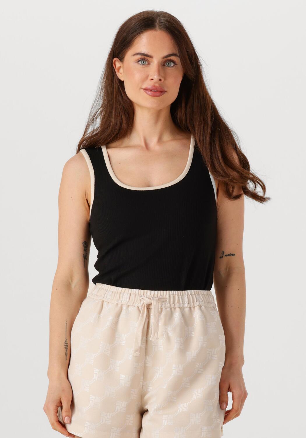 Zwarte OBJECT Top OBJJAMIE S/L SLI TANK TOP NOOS | Omoda