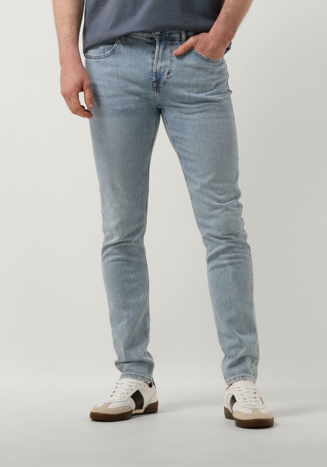 Lichtblauwe 7 FOR ALL MANKIND Slim fit jeans SLIMMY TAPERD LEFT HAND ...