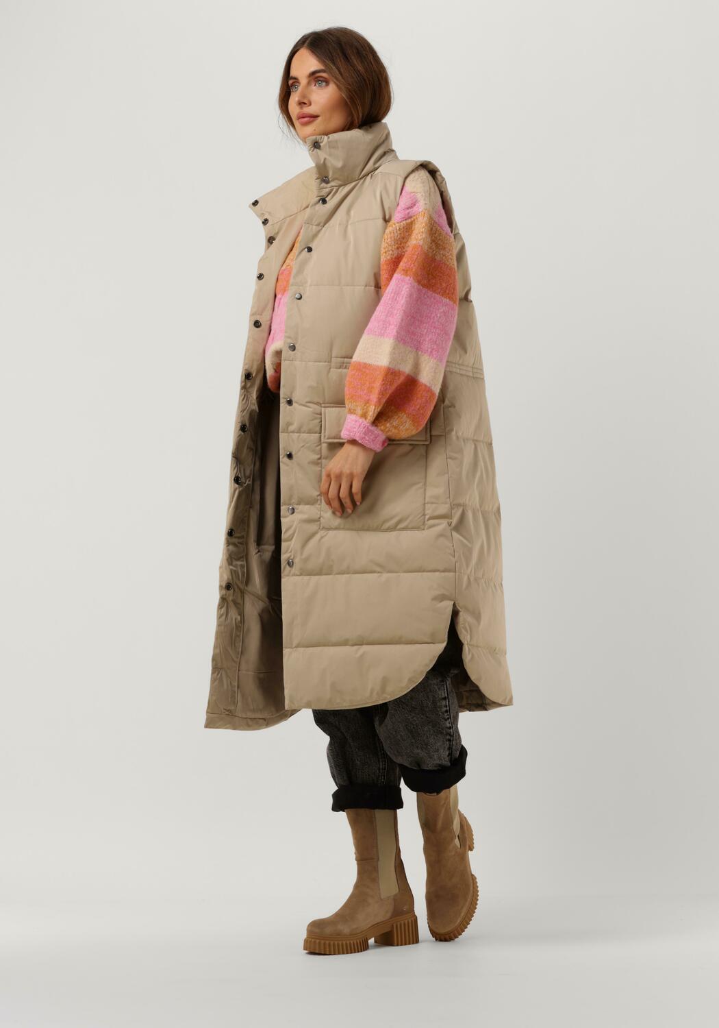 Beige MSCH COPENHAGEN Bodywarmer KAYSA PAVINARIA WAISTCOAT | Omoda