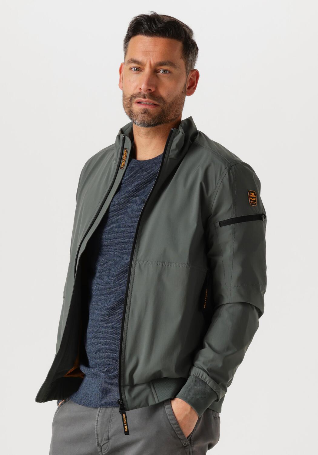 Groene PME LEGEND Jack FLIGHT JACKET WINGLOCK 2 LAYER SOFTSHELL | Omoda