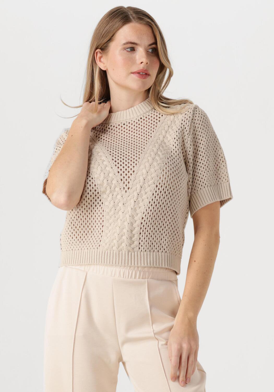 Beige AIMEE THE LABEL Top KYARAP | Omoda