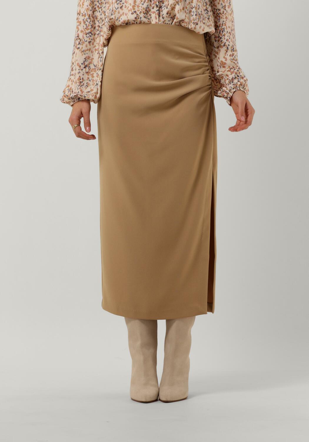 Bruine SECOND FEMALE Midirok FIQUE SKIRT | Omoda