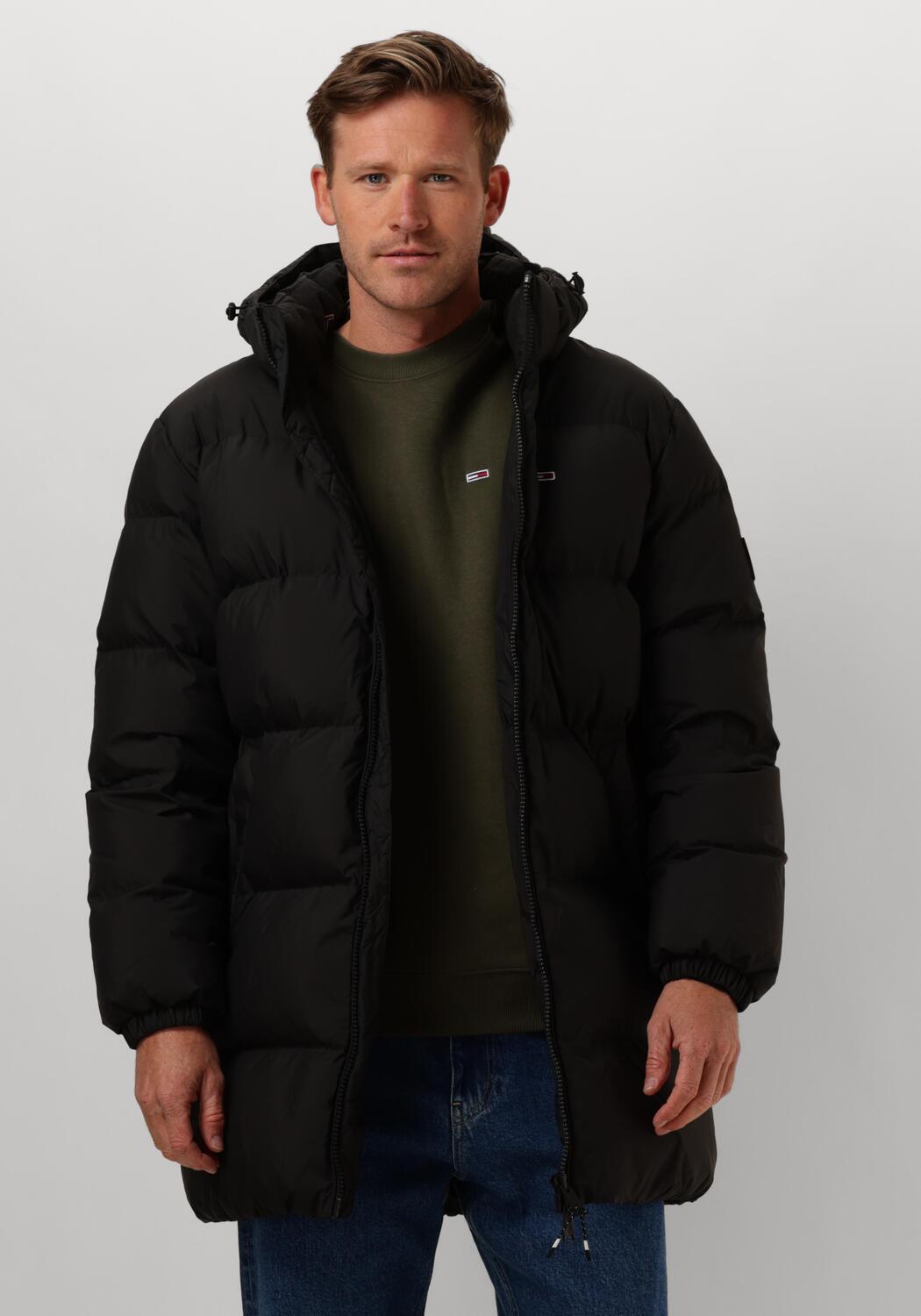 Zwarte TOMMY JEANS Parka's TJM ESSENTIAL DOWN PARKA | Omoda