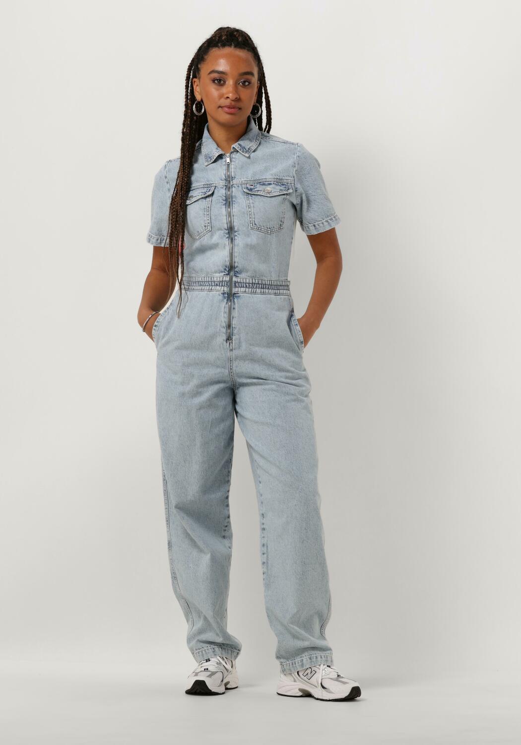 Blauwe TOMMY JEANS Jumpsuit BOILER SUIT FLAG | Omoda