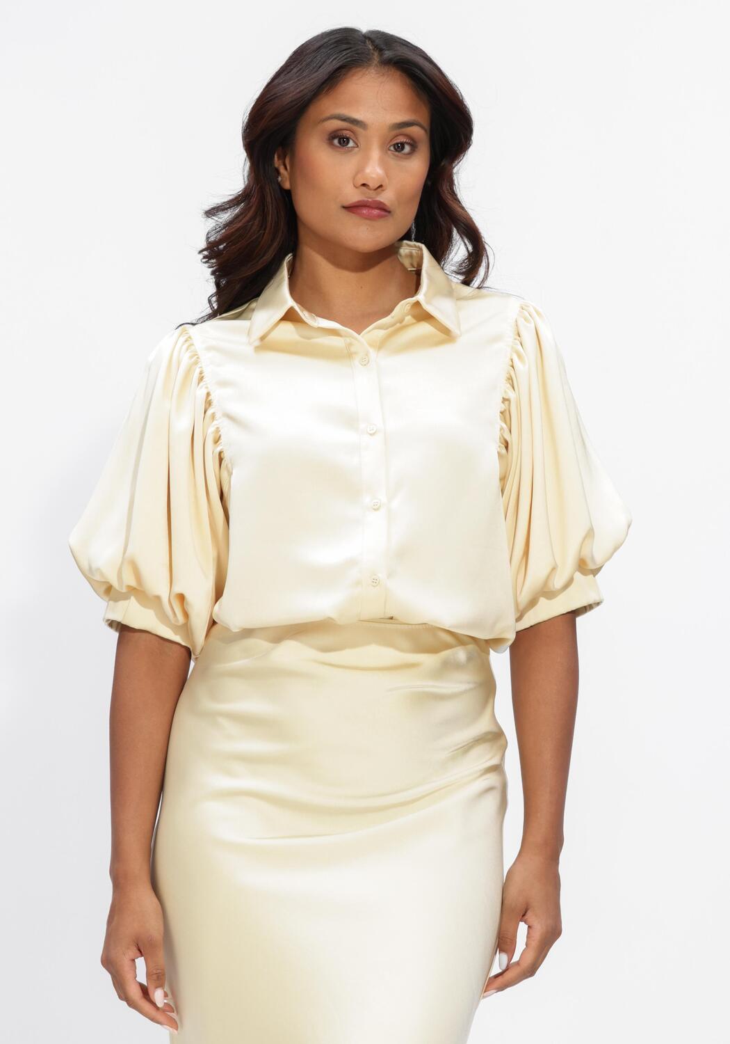 Creme NOTRE-V Blouses NV-HILLY BLOUSE | Omoda