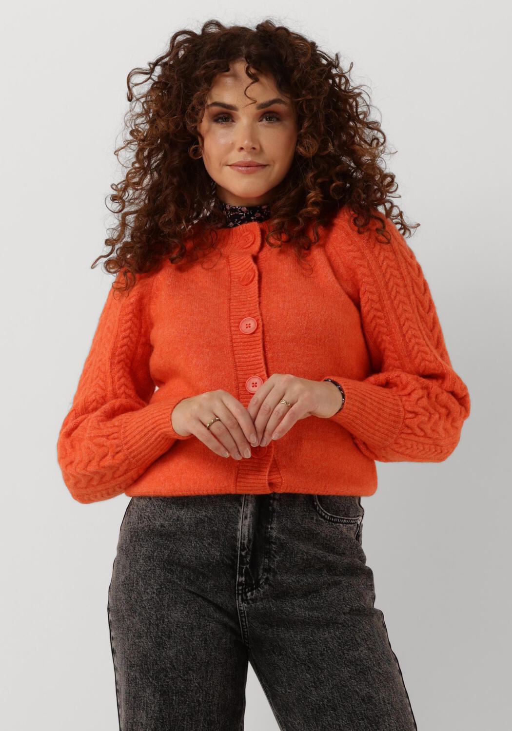 Oranje MSCH COPENHAGEN Vest MSCHPEGGY CARDIGAN | Omoda