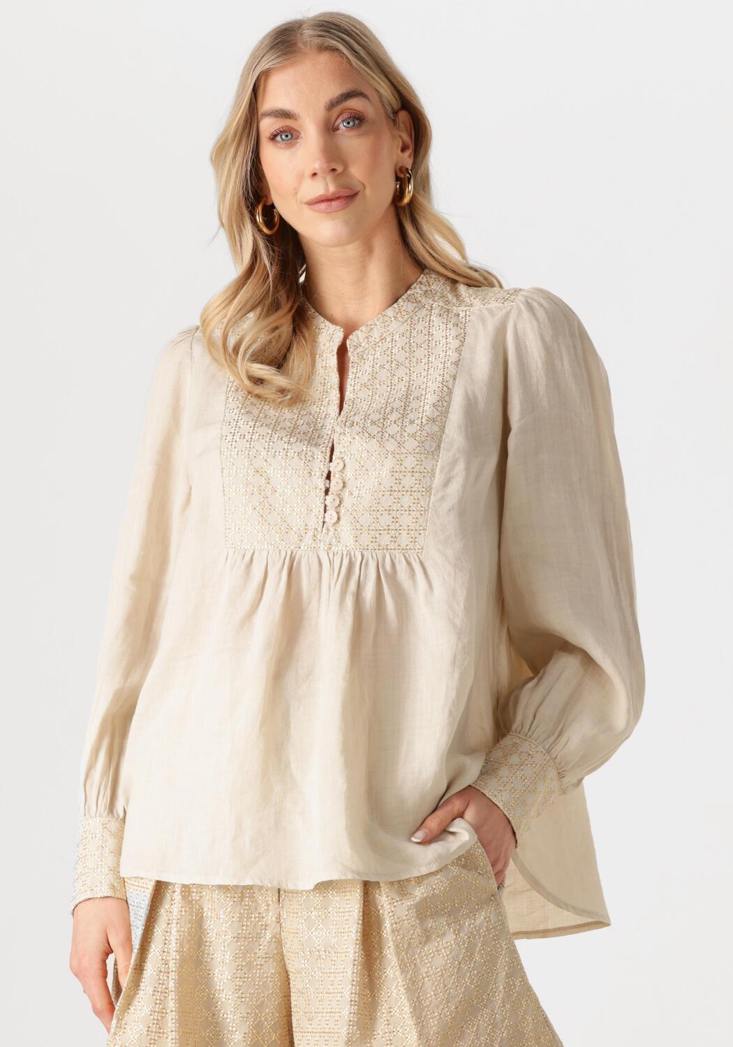 Beige GREEK ARCHAIC KORI Blouses 440645 | Omoda