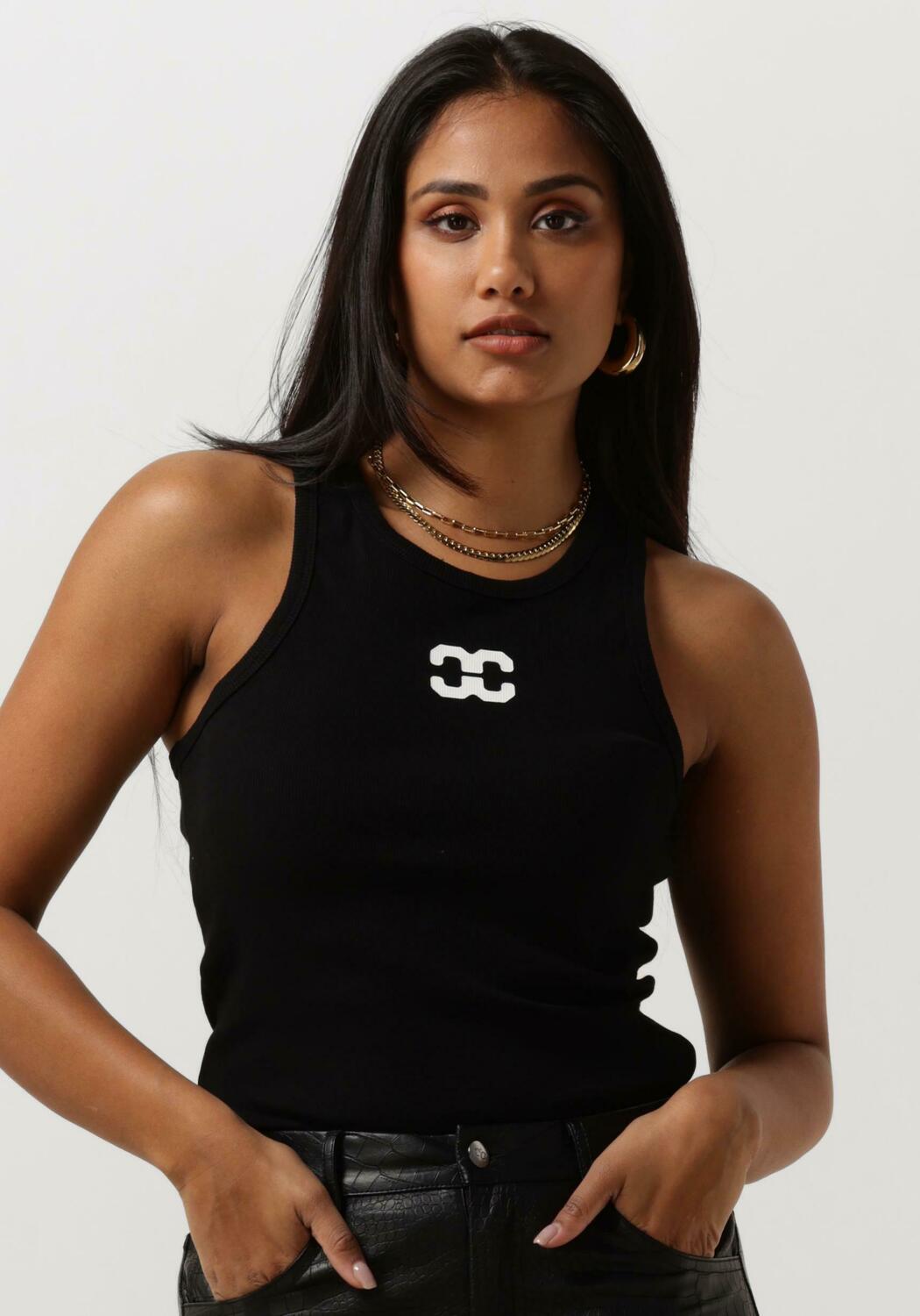 Zwarte CO'COUTURE Top SAHARA CC TANK TOP | Omoda