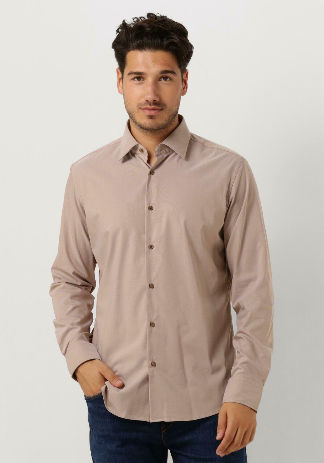 Beige BOSS BLACK Klassiek overhemd P-JOE-KENT-C1-222 | Omoda
