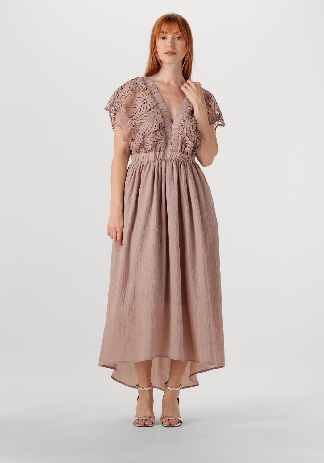 Roze COPENHAGEN MUSE Midi jurk COLE DRESS | Omoda