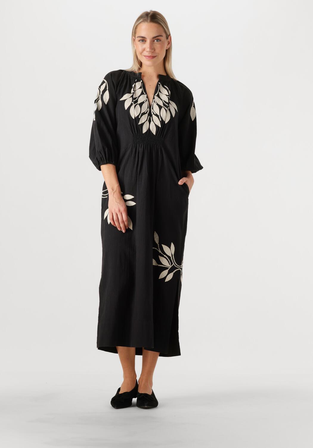 Zwarte AIMEE THE LABEL Maxi jurk LOUISC | Omoda