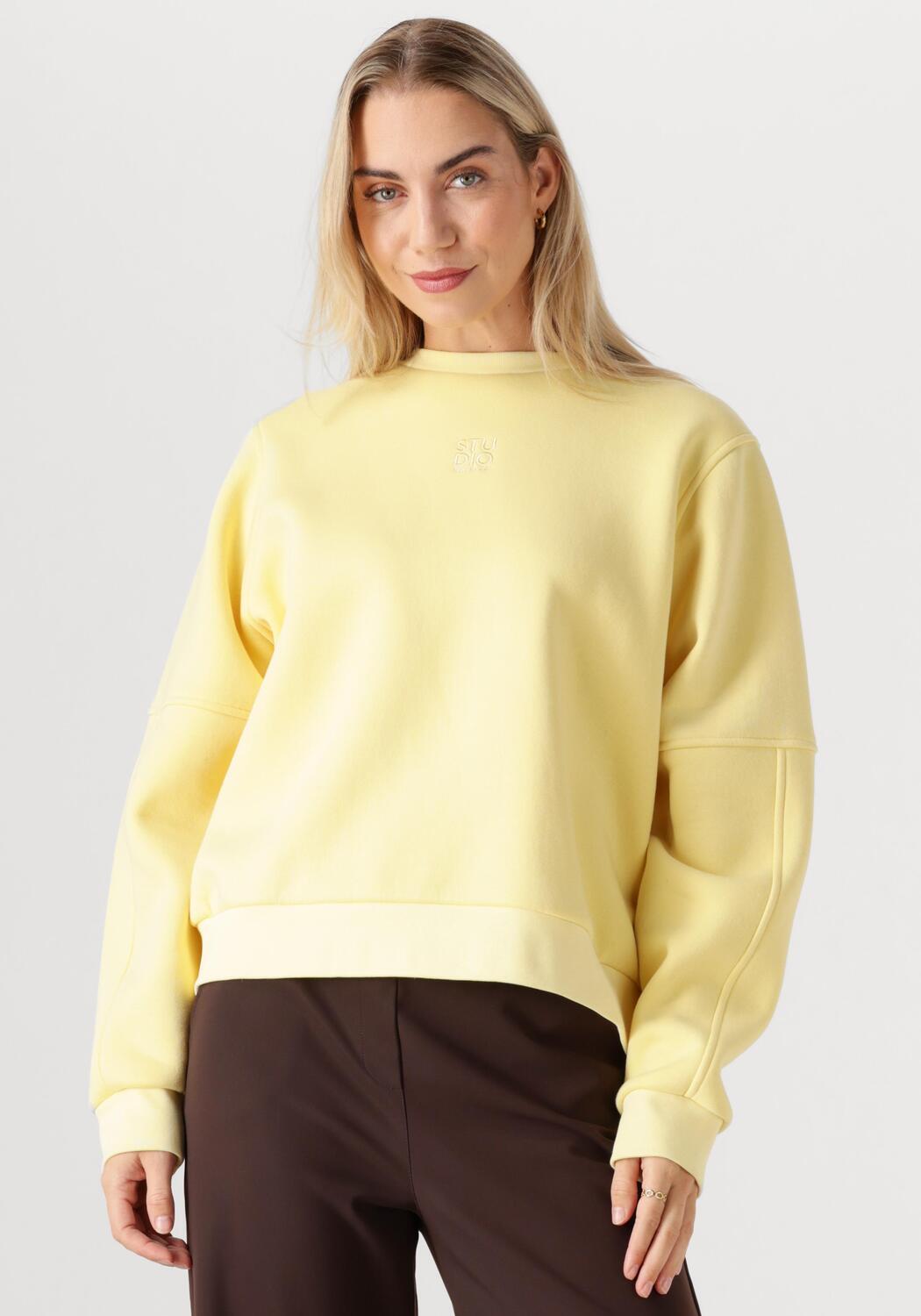 Gele STUDIO ANNELOES Sweater Pleuni studio sweater | Omoda