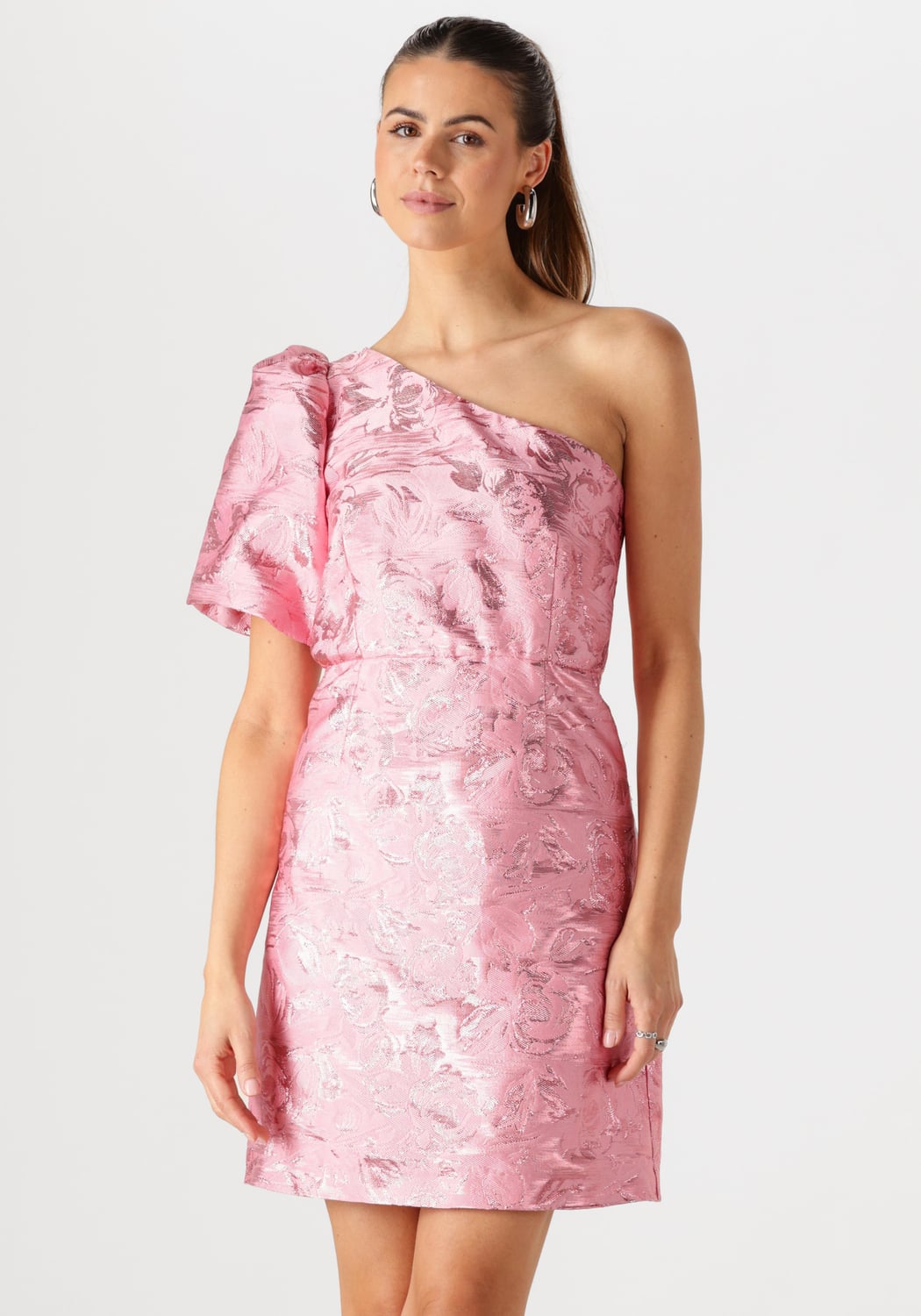 Roze FREEBIRD Mini jurk DANIA LUREX | Omoda
