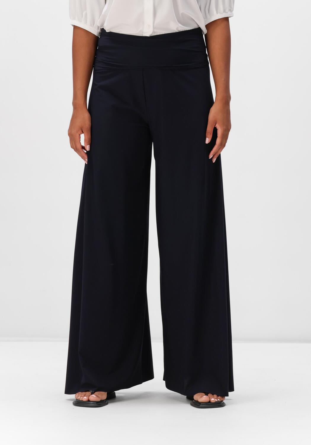 Donkerblauwe JAPAN TKY Wijde broek KUZI | Omoda